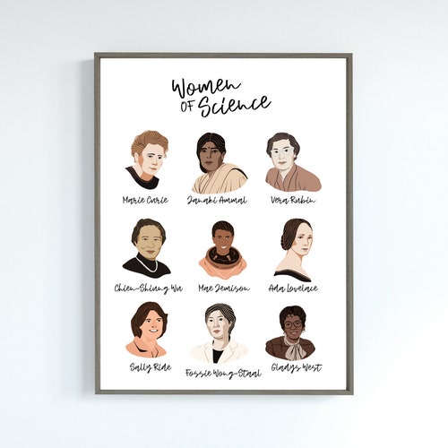 Women of Science Printable Print Women in Stem Gift - Etsy