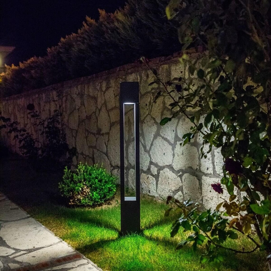 Modern Exterior Bollard Light 39,5 100 Cm Landscape Path Light, LED ...