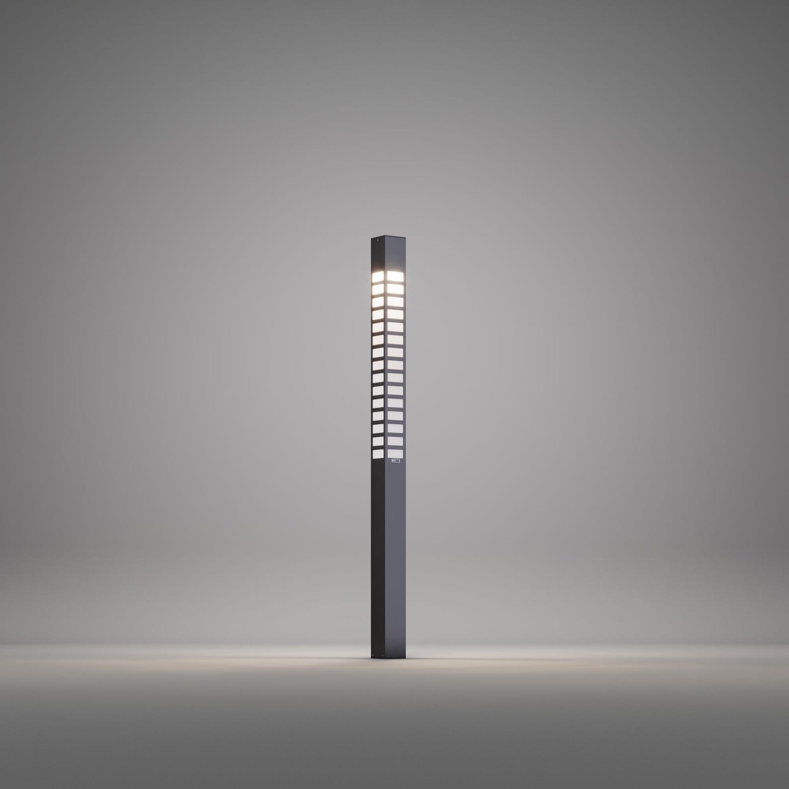 Decorative Outdoor Pole Light - 79"(200 Cm) Modern Outdoor Post Light ...