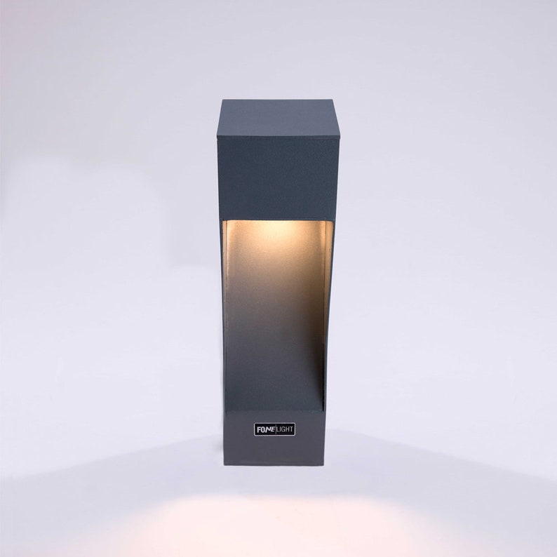 Garden Path Light - Aluminum Column Lamp - LED Pillar Light Fixture ...