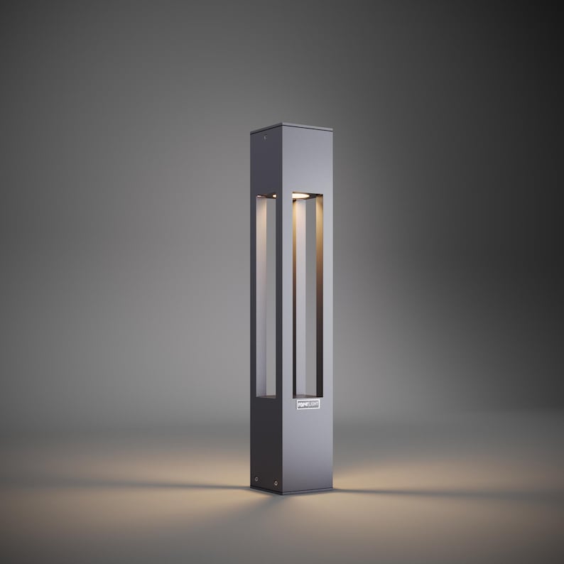 FONELIGHT AKA010 Modern Decorative Aluminium Outdoor Bollard Light for Landscape Garden Pathway ...