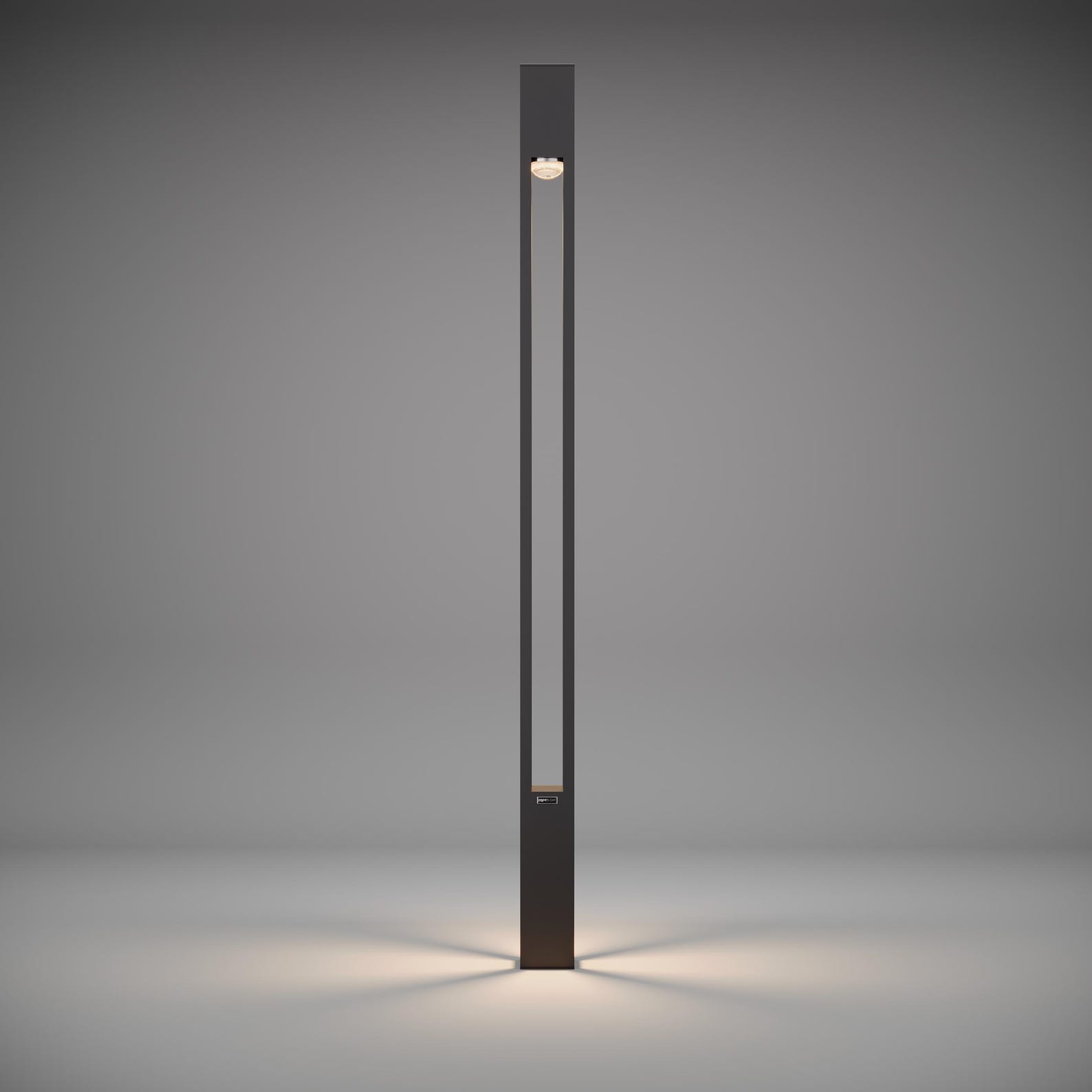 2-pack Modern Outdoor Pole Light - (2-3m) Stainless Aluminum Garden ...