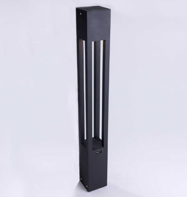 Modern Exterior Bollard Light - 39,5" (100 Cm) Landscape Path Light ...