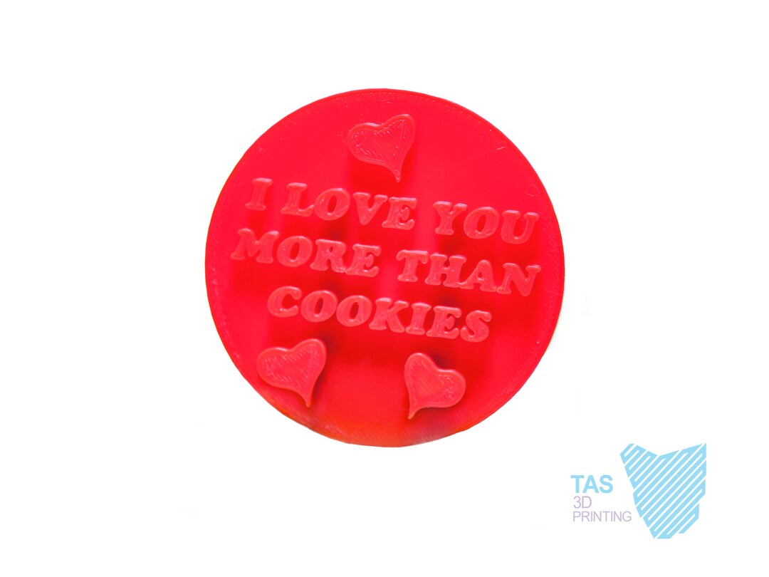 I Love You More Than Cookies Fondant Embosser - Etsy Österreich