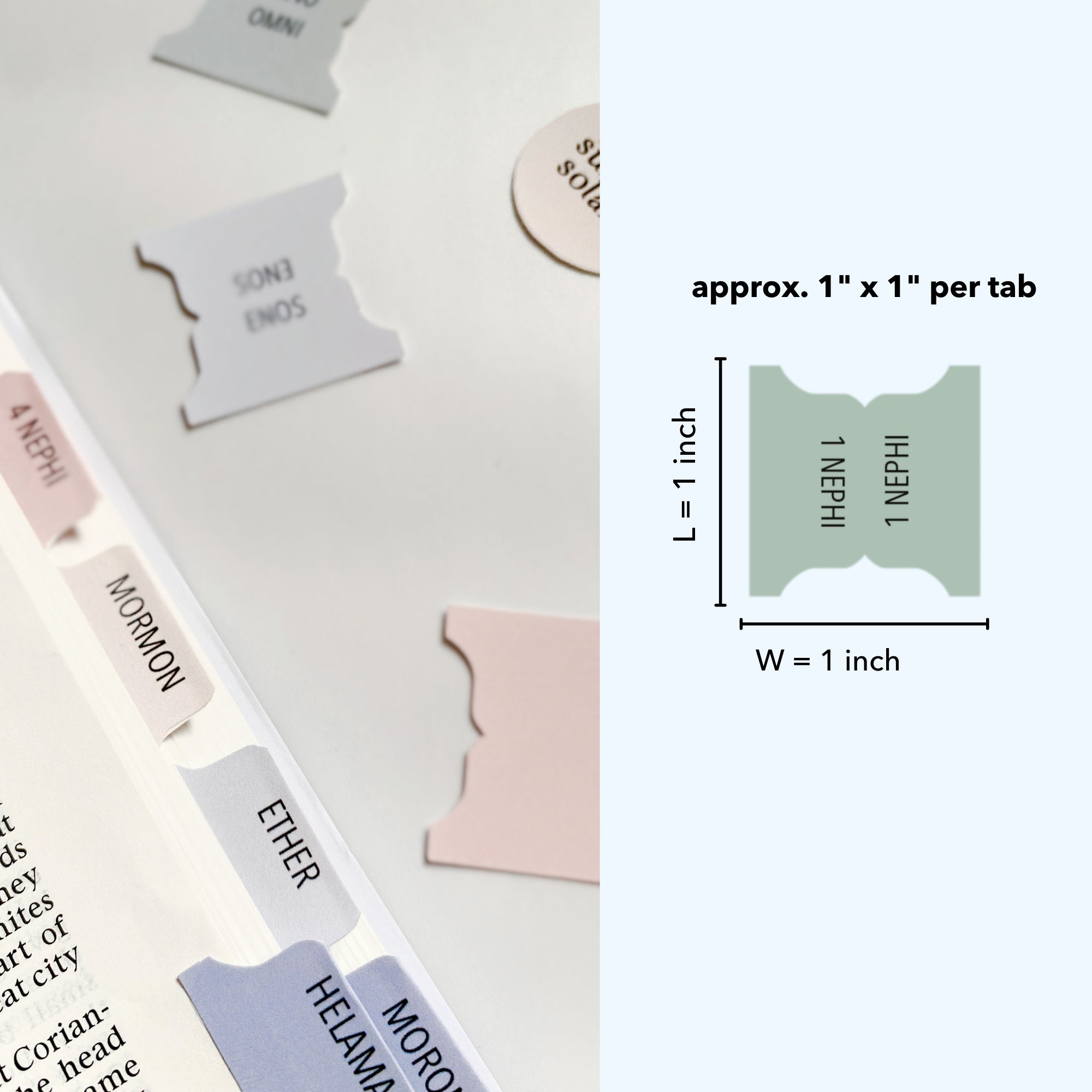 Book of Mormon Tab Printable Instant Download PNG File Scripture Tab ...