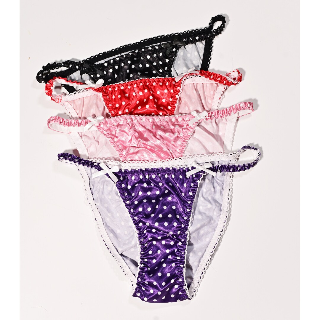 Set Of 4 Smooth Sexy Satin Panties Etsy