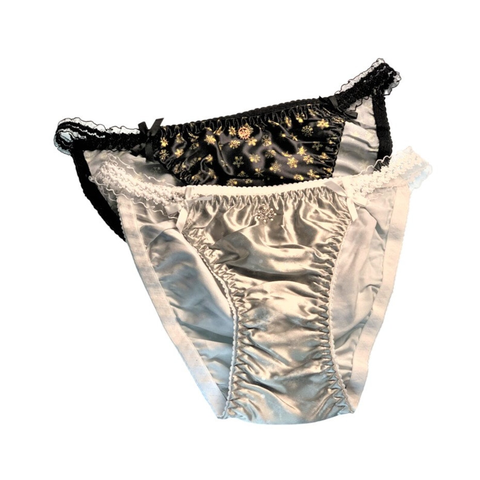 Set Of 2 Smooth Sexy Satin Panties Etsy