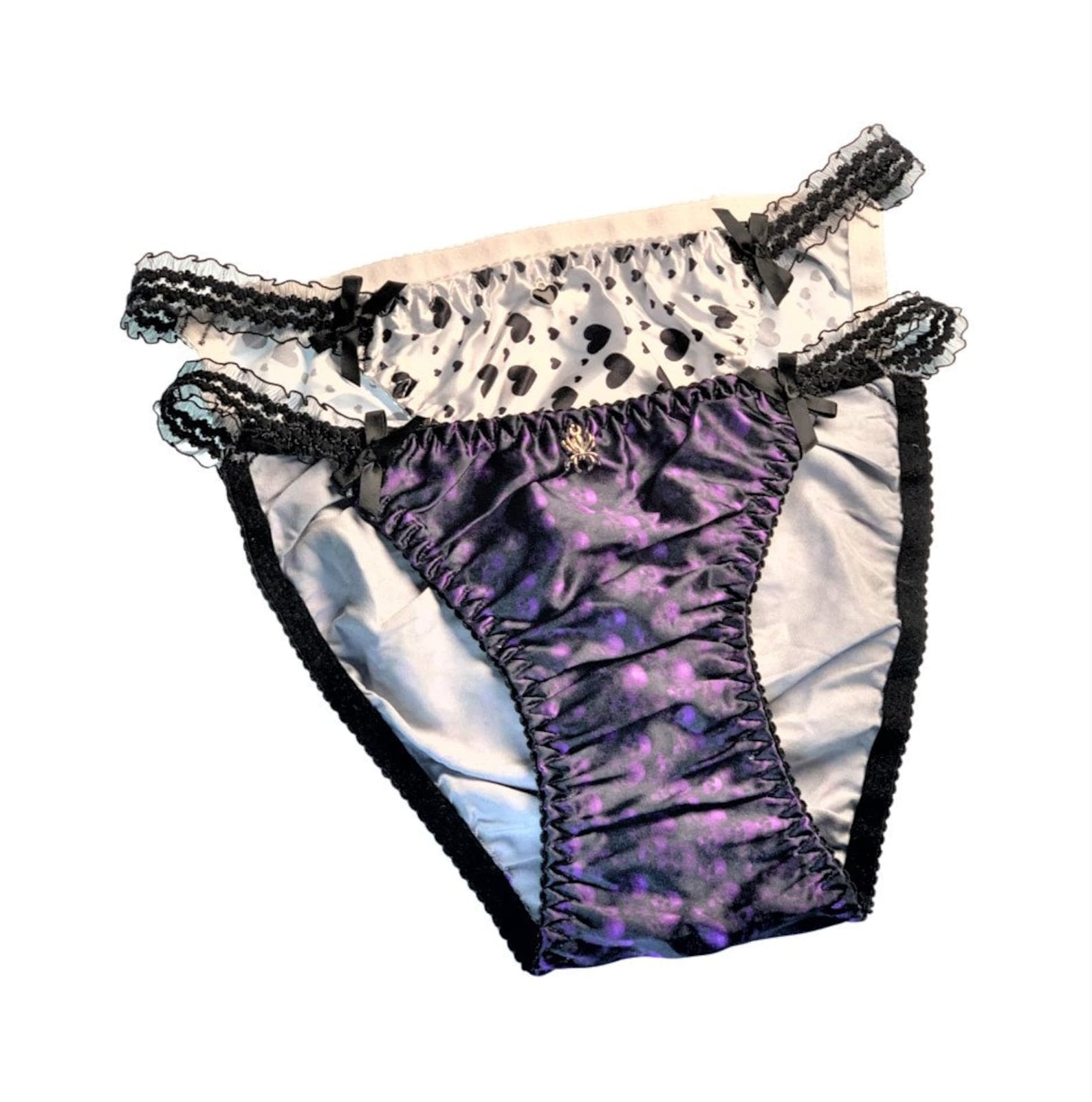 Set Of 2 Smooth Sexy Satin Panties Etsy