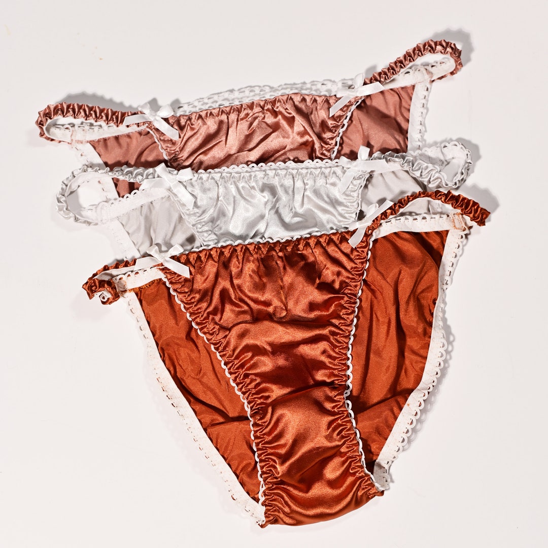 Set Of 3 Smooth Sexy Satin Panties Etsy