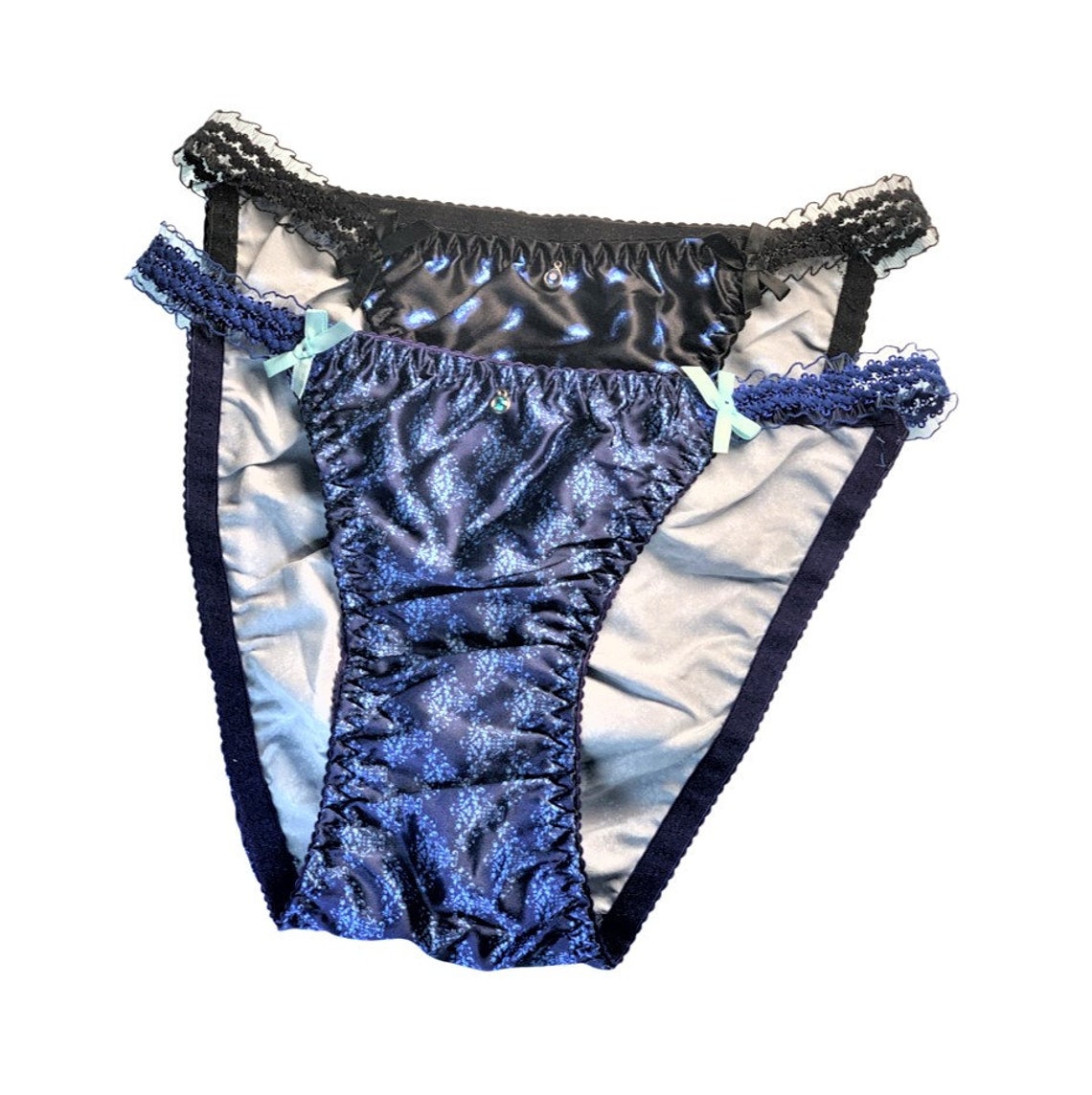 Set Of 2 Smooth Sexy Satin Panties Etsy