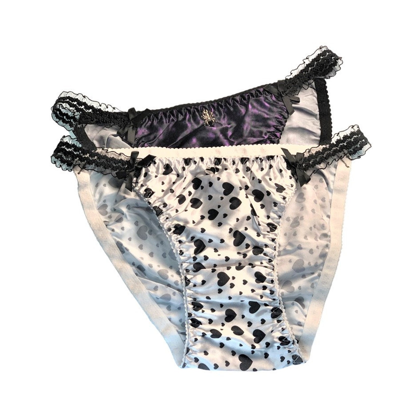 Set Of 2 Smooth Sexy Satin Panties Etsy