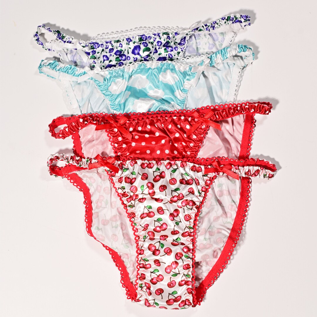 Set Of 4 Smooth Sexy Satin Panties Etsy