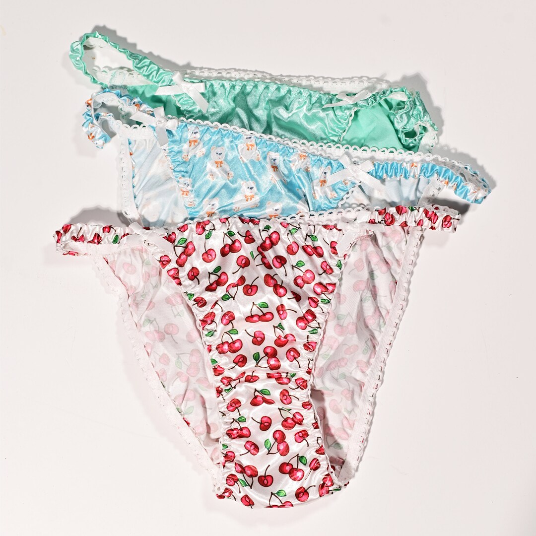 Set Of 3 Smooth Sexy Satin Panties Etsy