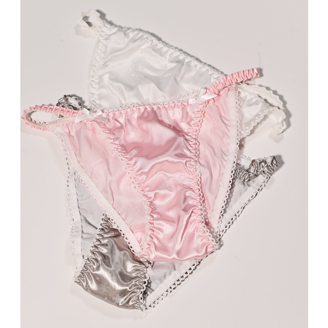 Set Of 3 Smooth Sexy Satin Panties Etsy