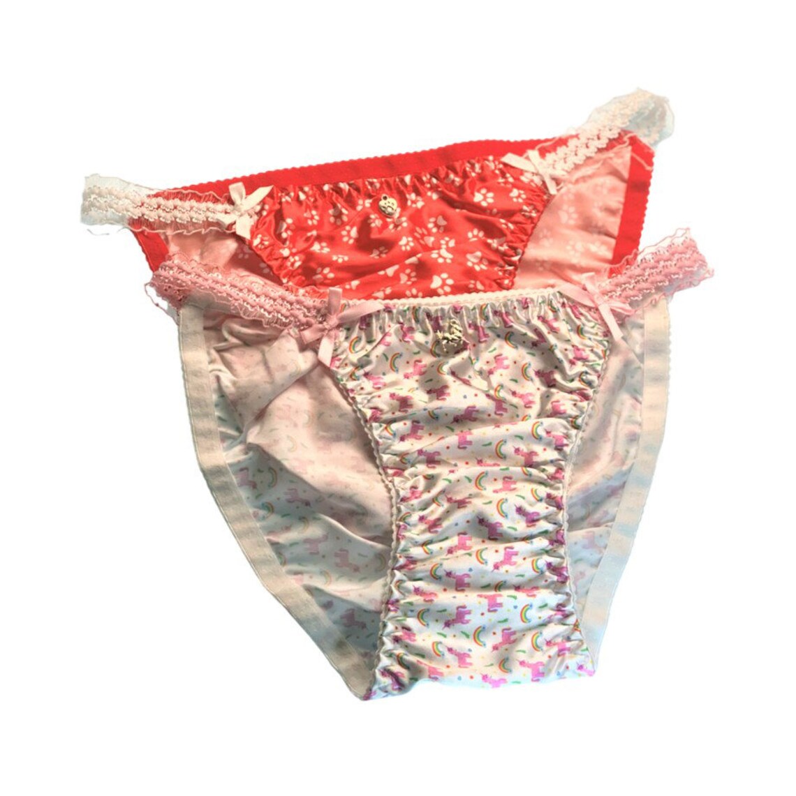 Set Of 2 Smooth Sexy Satin Panties Etsy