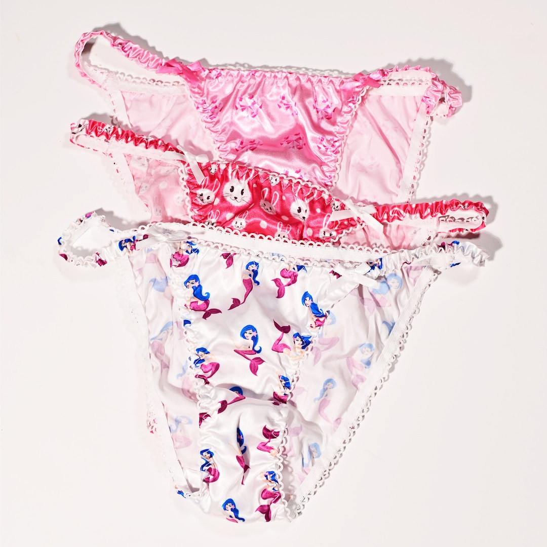 Set Of 3 Smooth Sexy Satin Panties Etsy