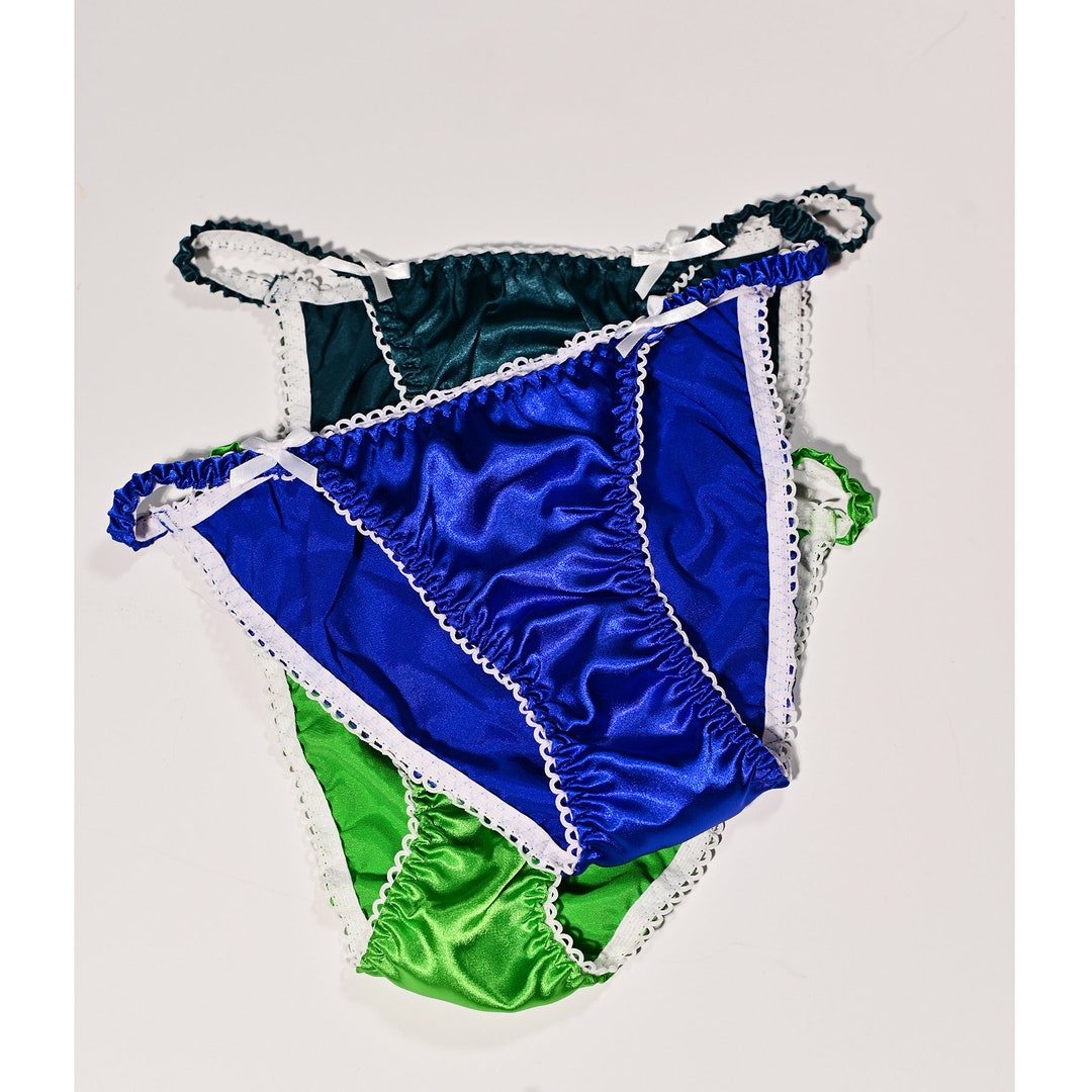 Set Of 3 Smooth Sexy Satin Panties Etsy