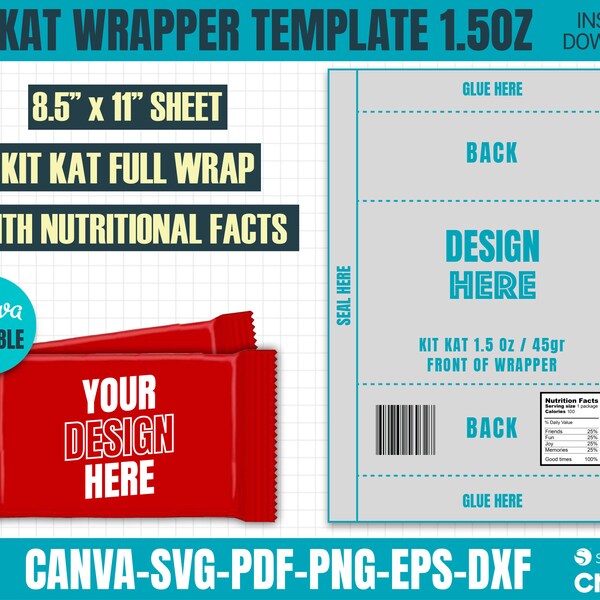 Kit Kat Wrapper - Etsy