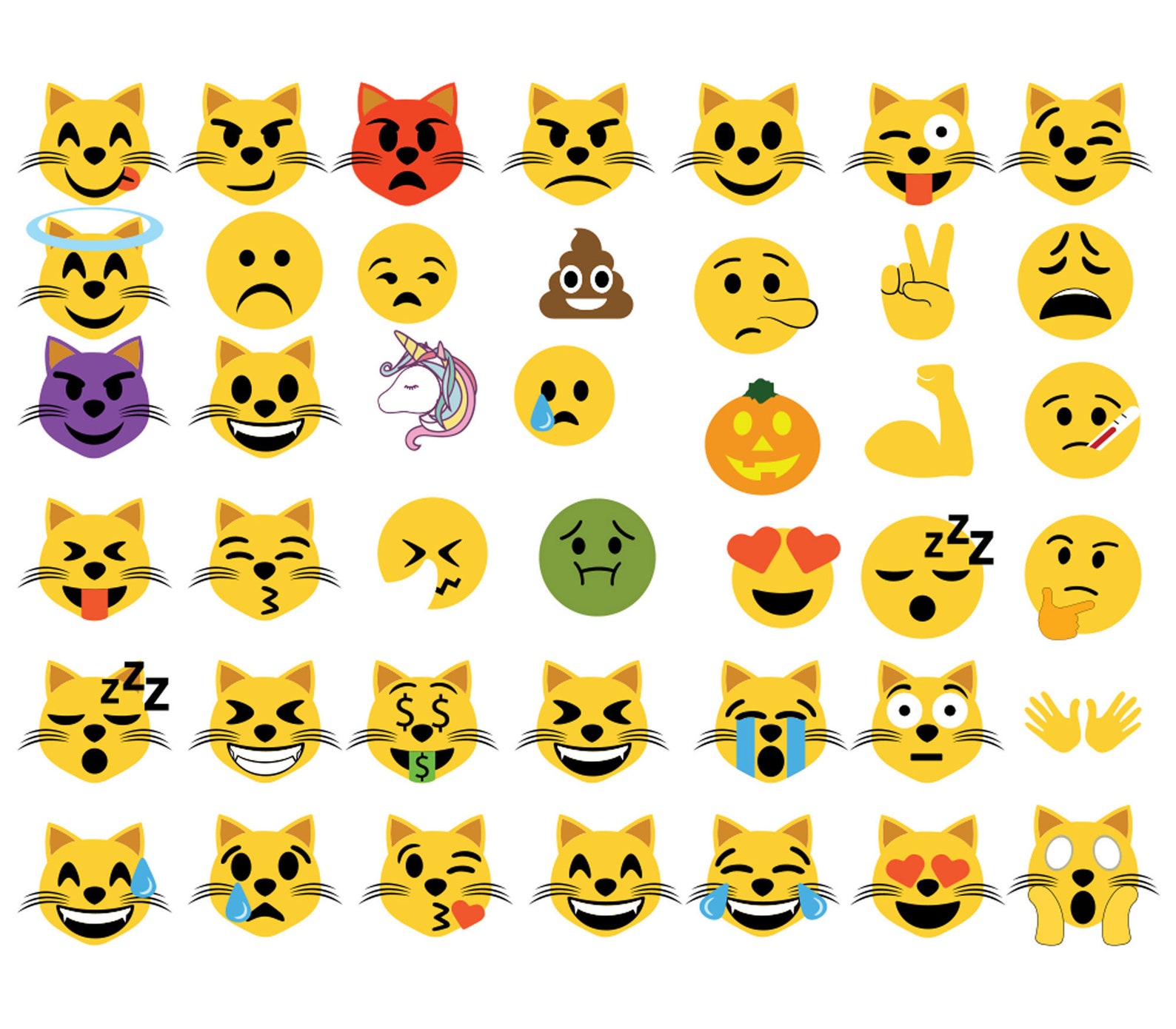 Emoji Svg Emoji Clipart Emojis Svg Emoji PNG Smiley Svg - Etsy