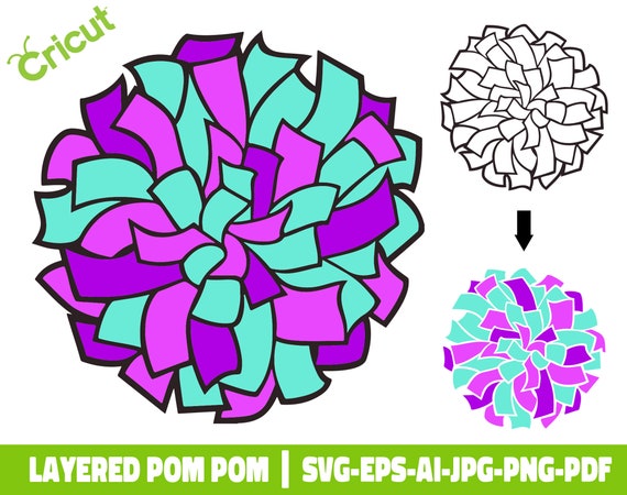 Pom Pom PNG Pom Pom Svg Cheerleader Svg Cher Svg Pom Pom - Etsy