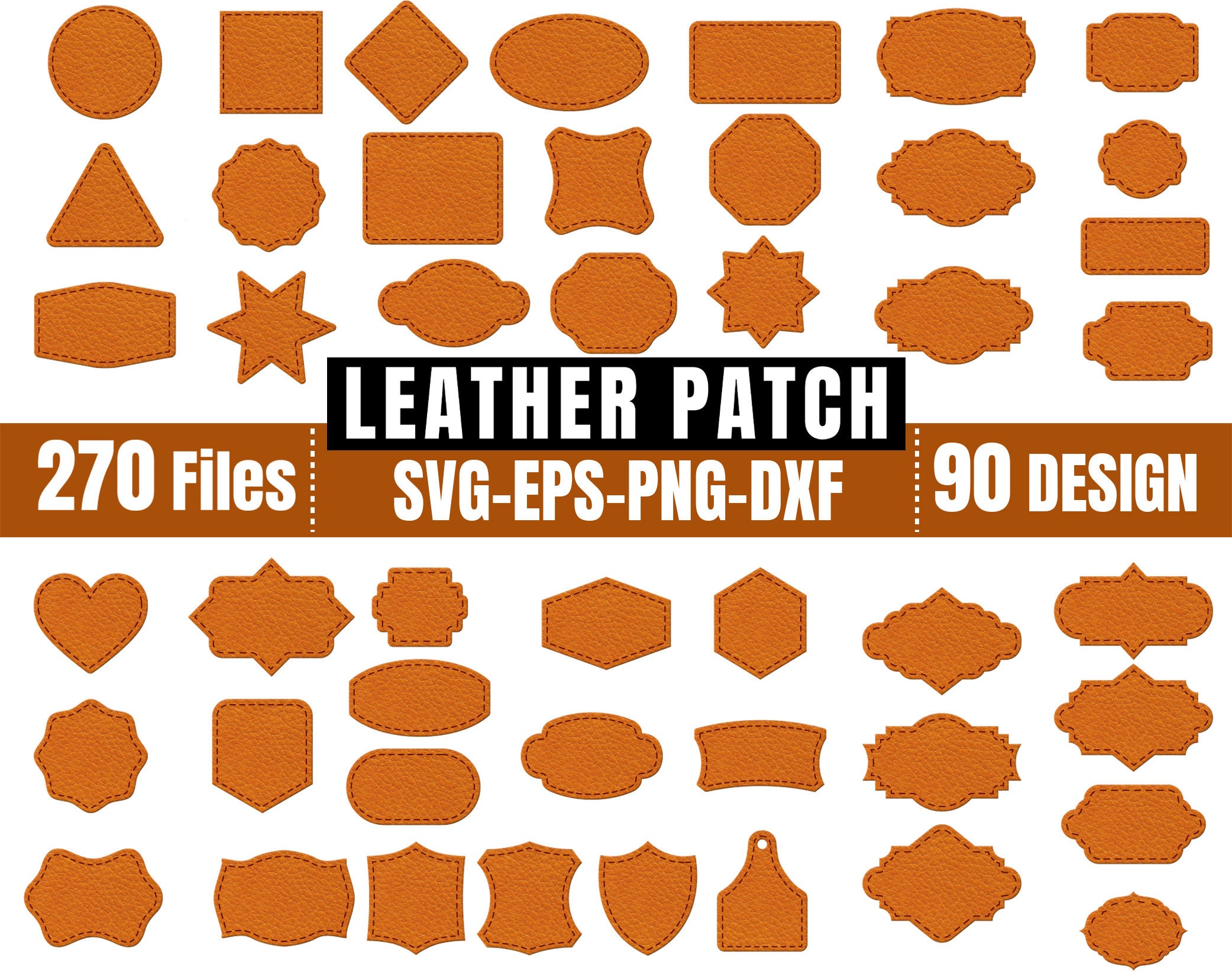 Leather Patch Bundle Svg Leather Patch Template Hat Patches Etsy Canada