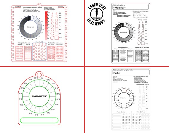 Engraving Test For Laser Cut Free Vector File Free Download, 45% OFF