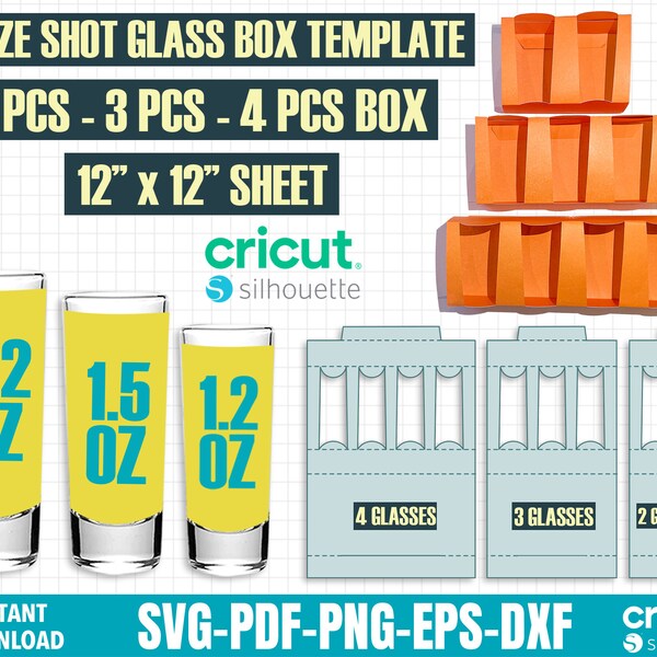 Shot Glass Box - Etsy