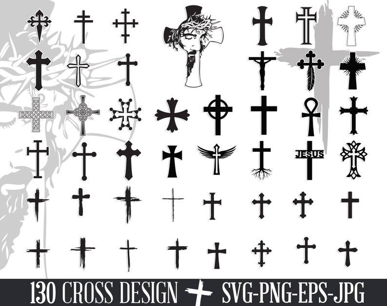 Cross Svg Bundle Grunge Cross Svg Jesus Cross Svg Cross Svg - Etsy