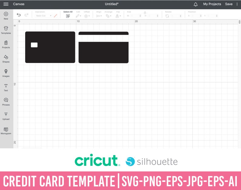 Credit Card Template Svg Credit Card Svg Debit Card Svg - Etsy