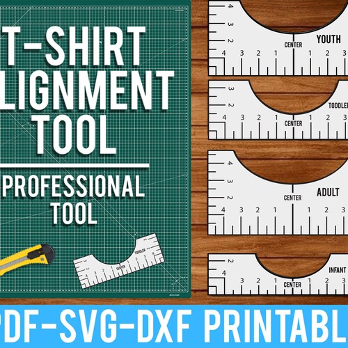 T-shirt Alignment Tool Ruler Bundle Shirt Placement Guide - Etsy