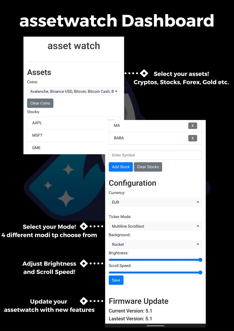 Assetwatch Track Your Stock Crypto Forex Metal & ETF - Etsy