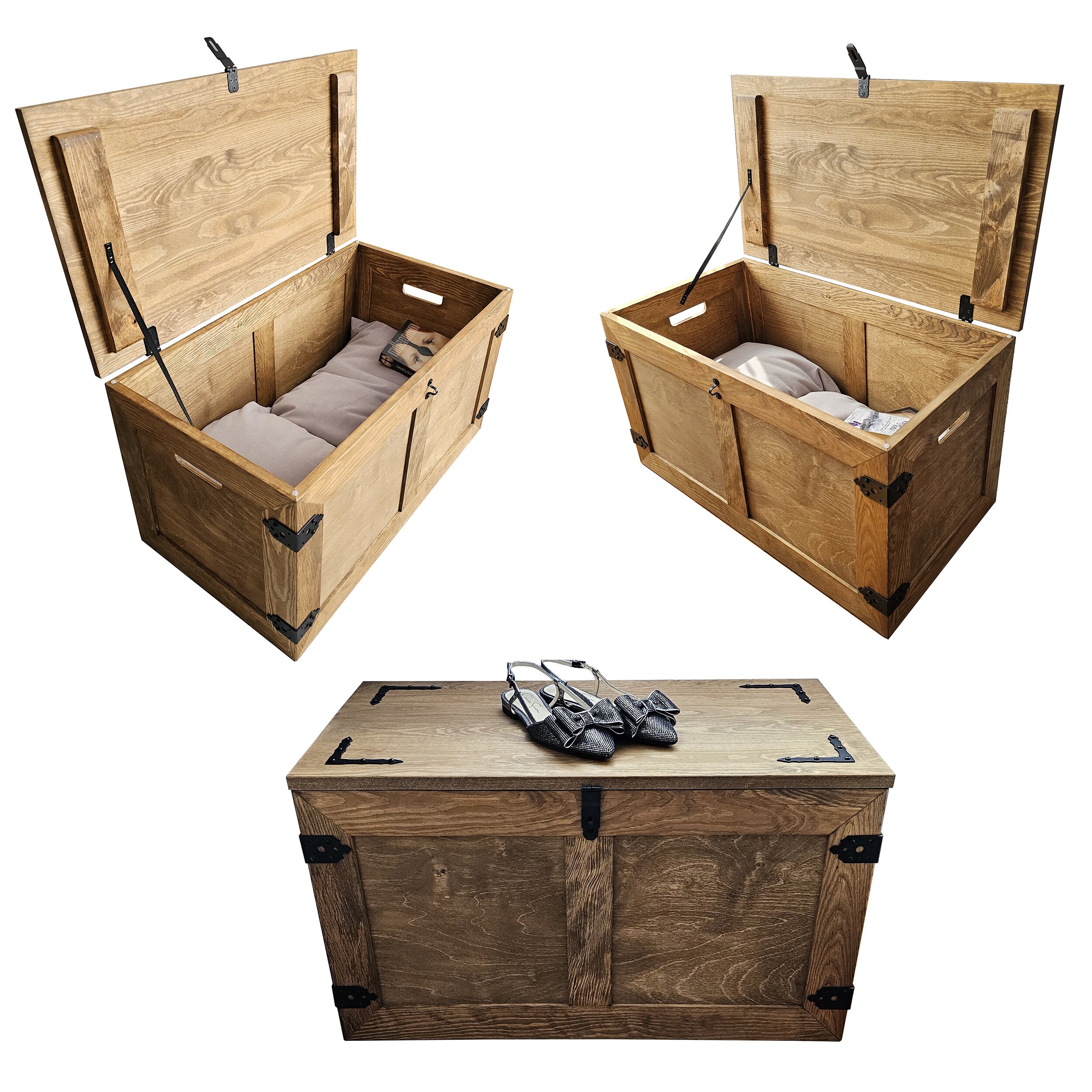 Wooden Chest Table With Lid Storage Chest Cofee Table - Etsy