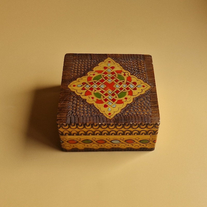 Small Painted Box - Etsy