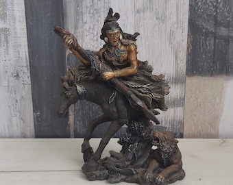 Native American Resin Statue - Etsy