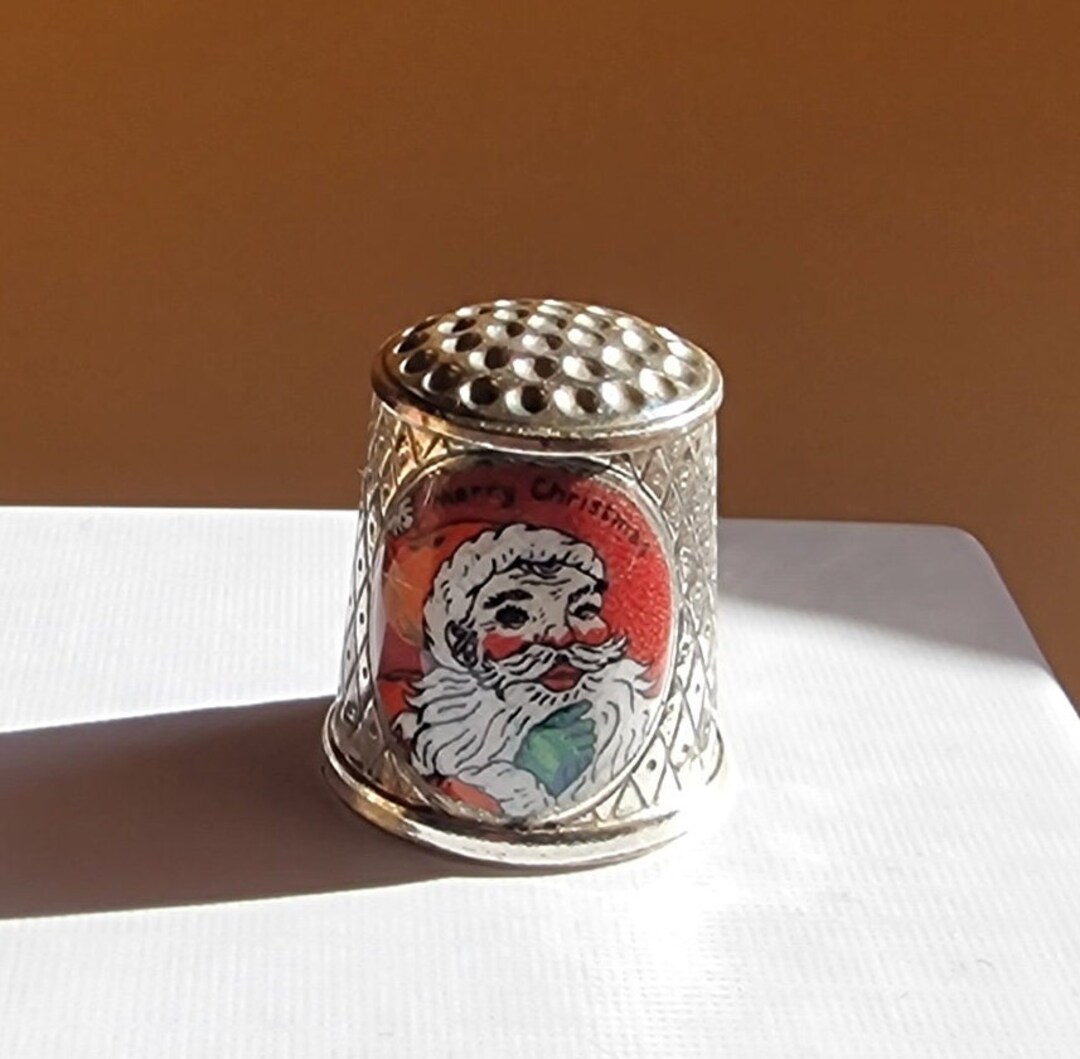 Vintage Collectible Hummel Silver Plated Christmas Thimble Santa, Ars ...