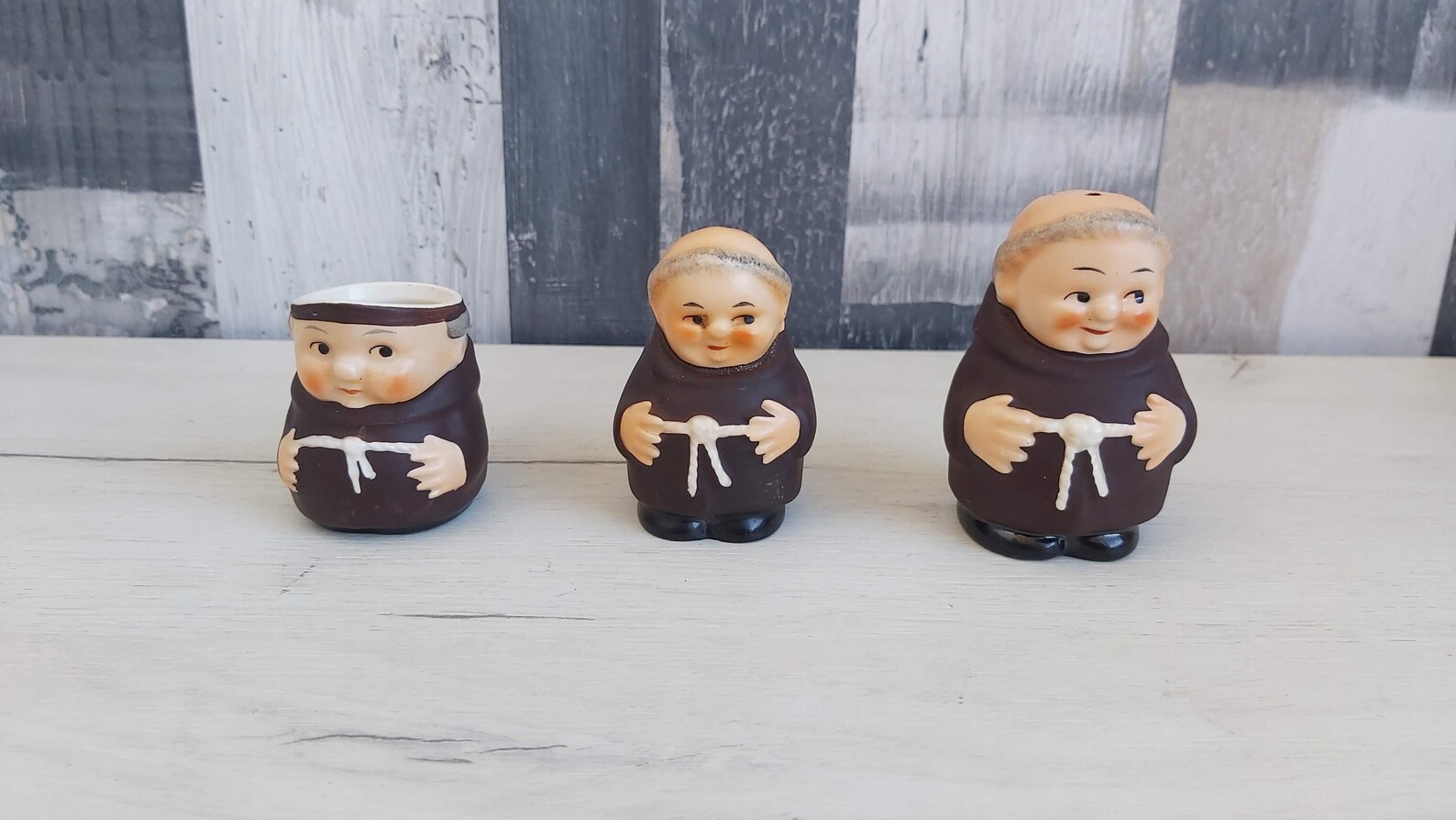 Vintage Goebel Friar Tuck Set salt and Pepper Shaker and - Etsy