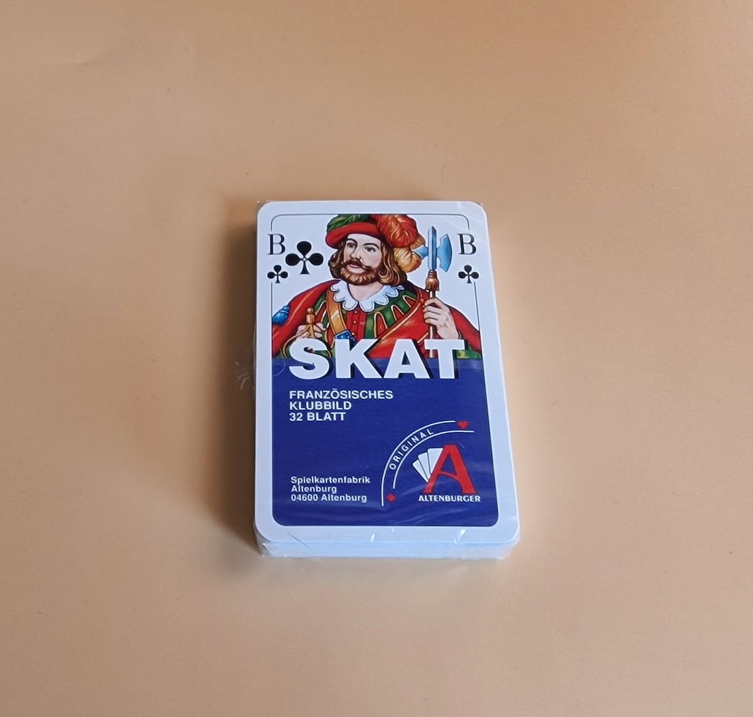 Vintage Game SKAT Playing Cards 32 Pcs. Unpacked in Plastic Box, Tarock ...