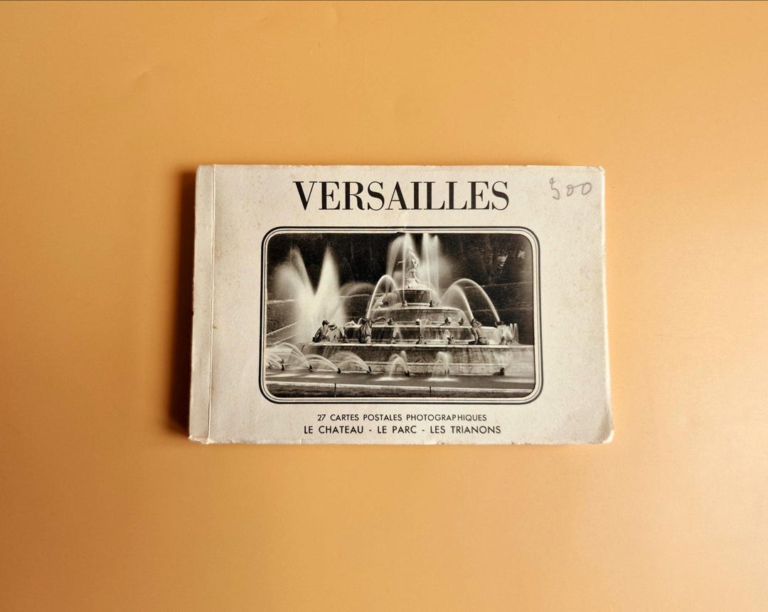 Vintage Palace of Versailles Album Souvenir 27 Photographic Black and ...