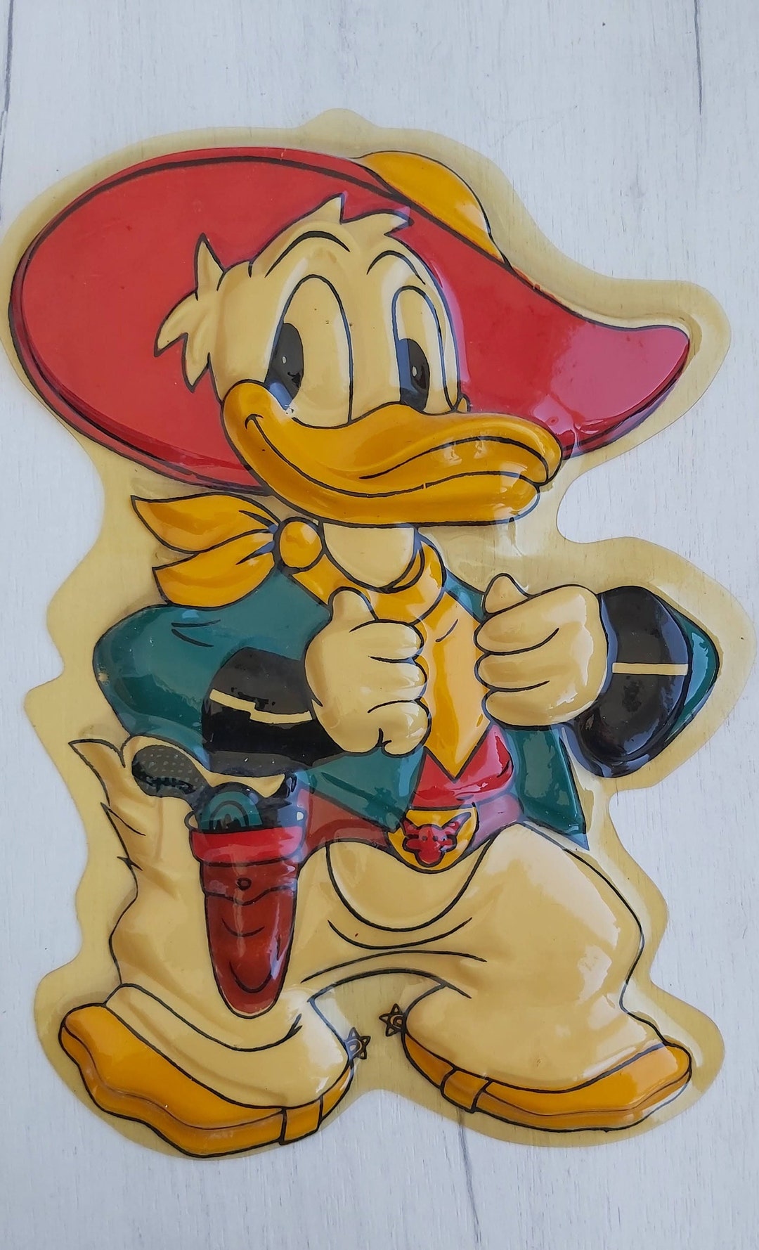 Vintage Donald Duck Plastic 3D Wall Sticker 1970-1980 - Etsy