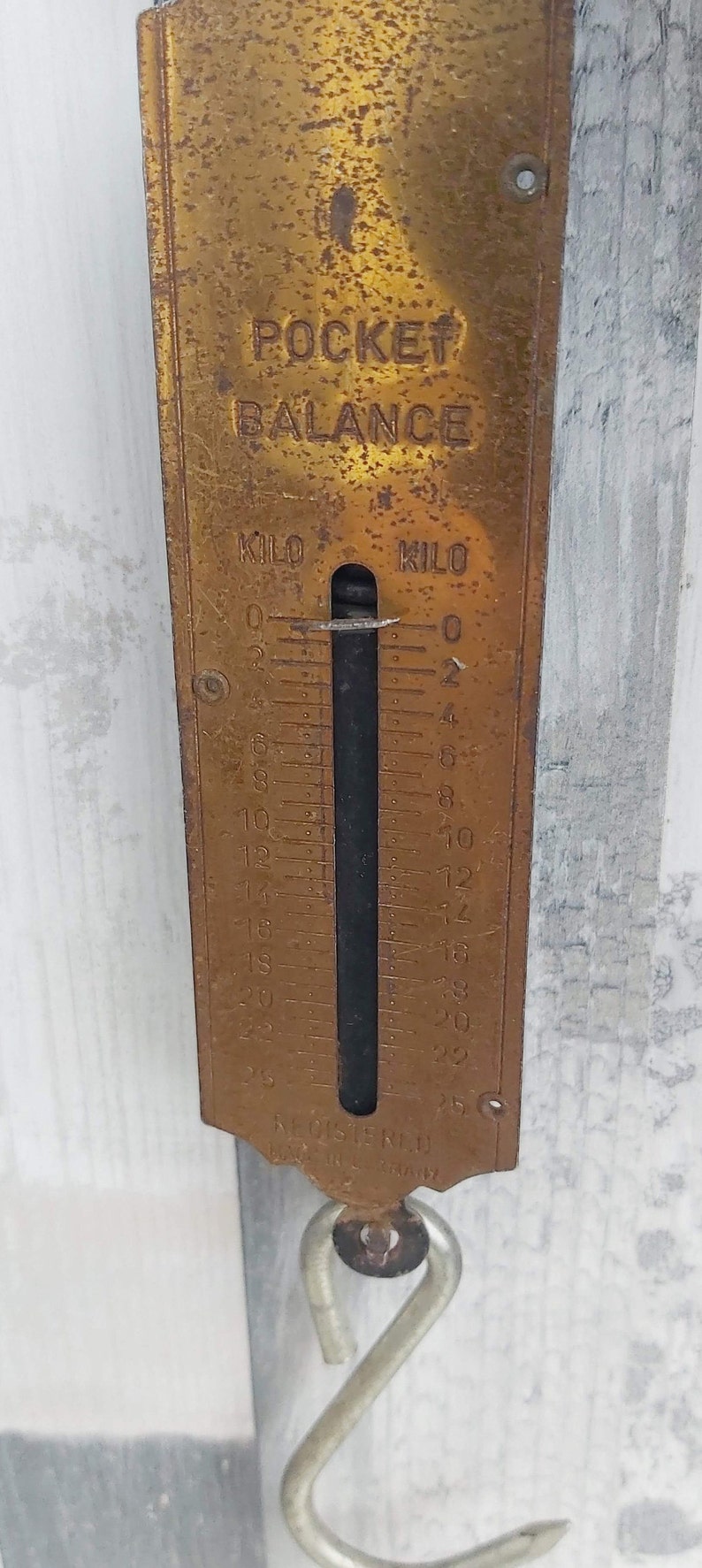 Vintage Germany Pocket Balance , Fishing Scale 25kg. - Etsy