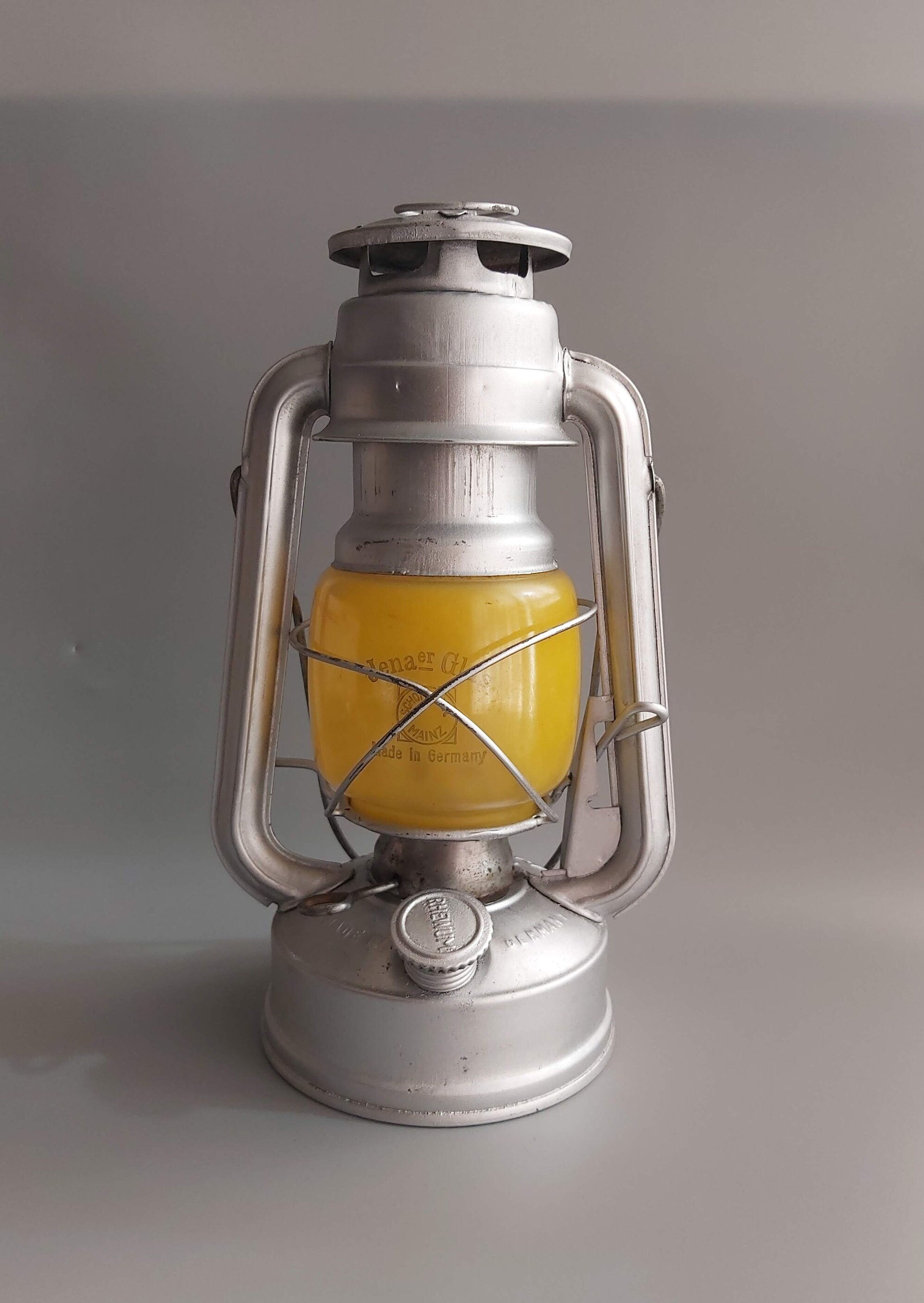 Vintage Rare Rhewum St.6 Oil Lamp With Jena Glas, Old German Storm ...