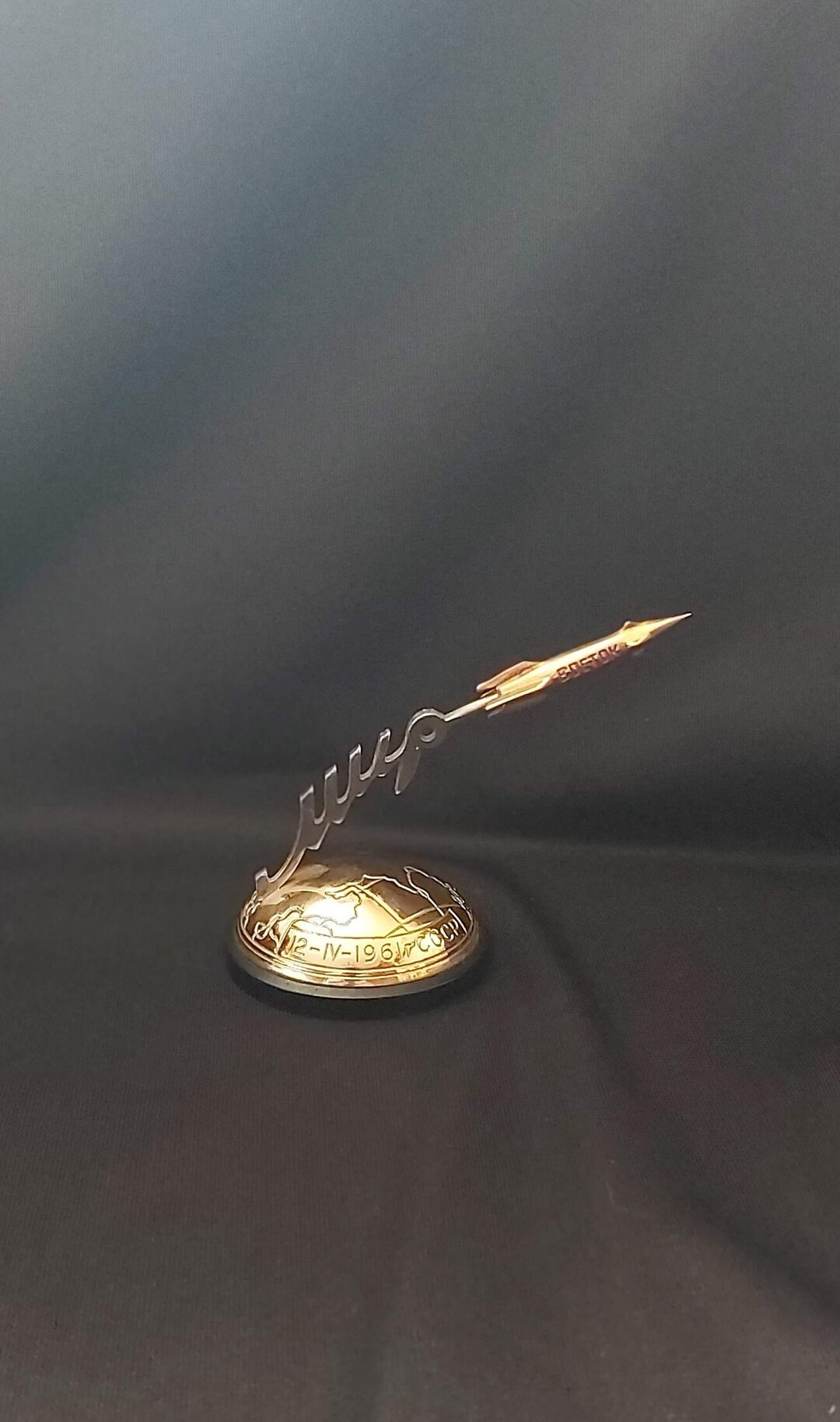 Vintage Space Rocket Soviet Desk Souvenir Vostok 1 - Etsy