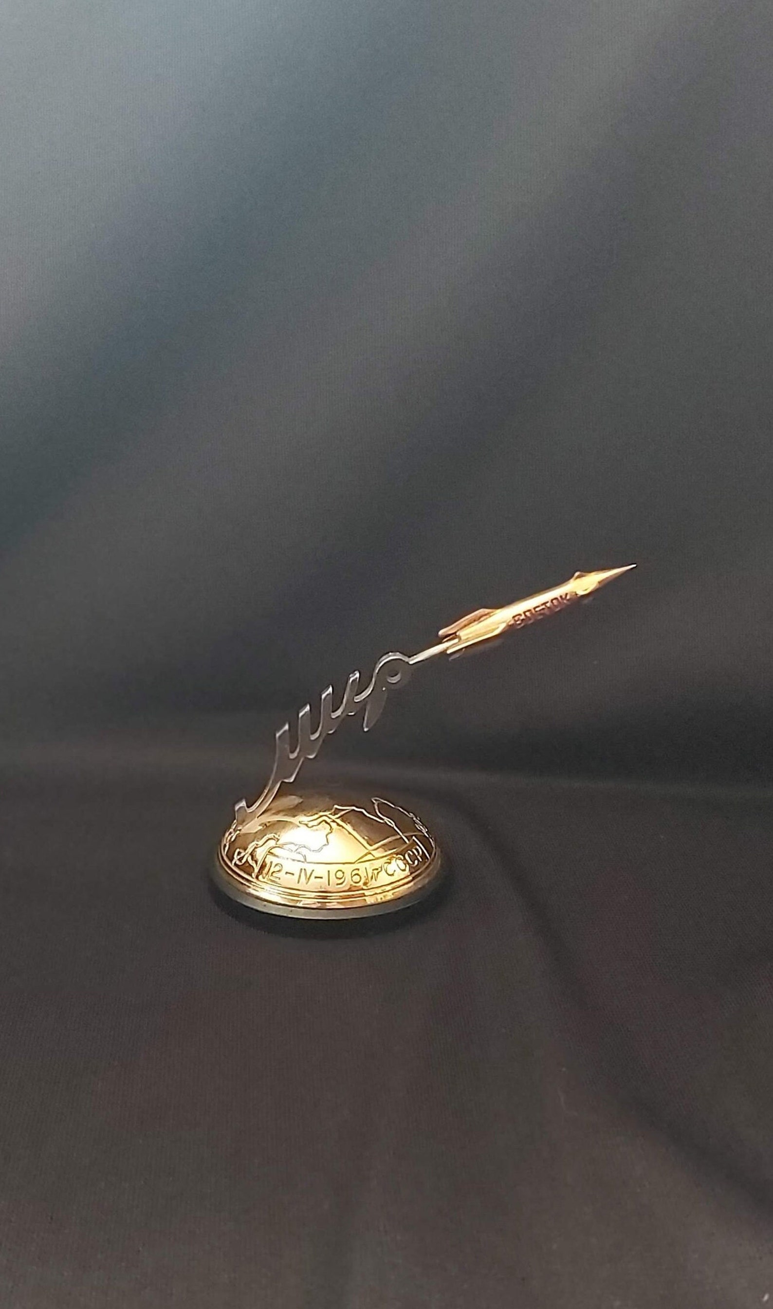 Vintage Space Rocket Soviet Desk Souvenir Vostok 1 - Etsy