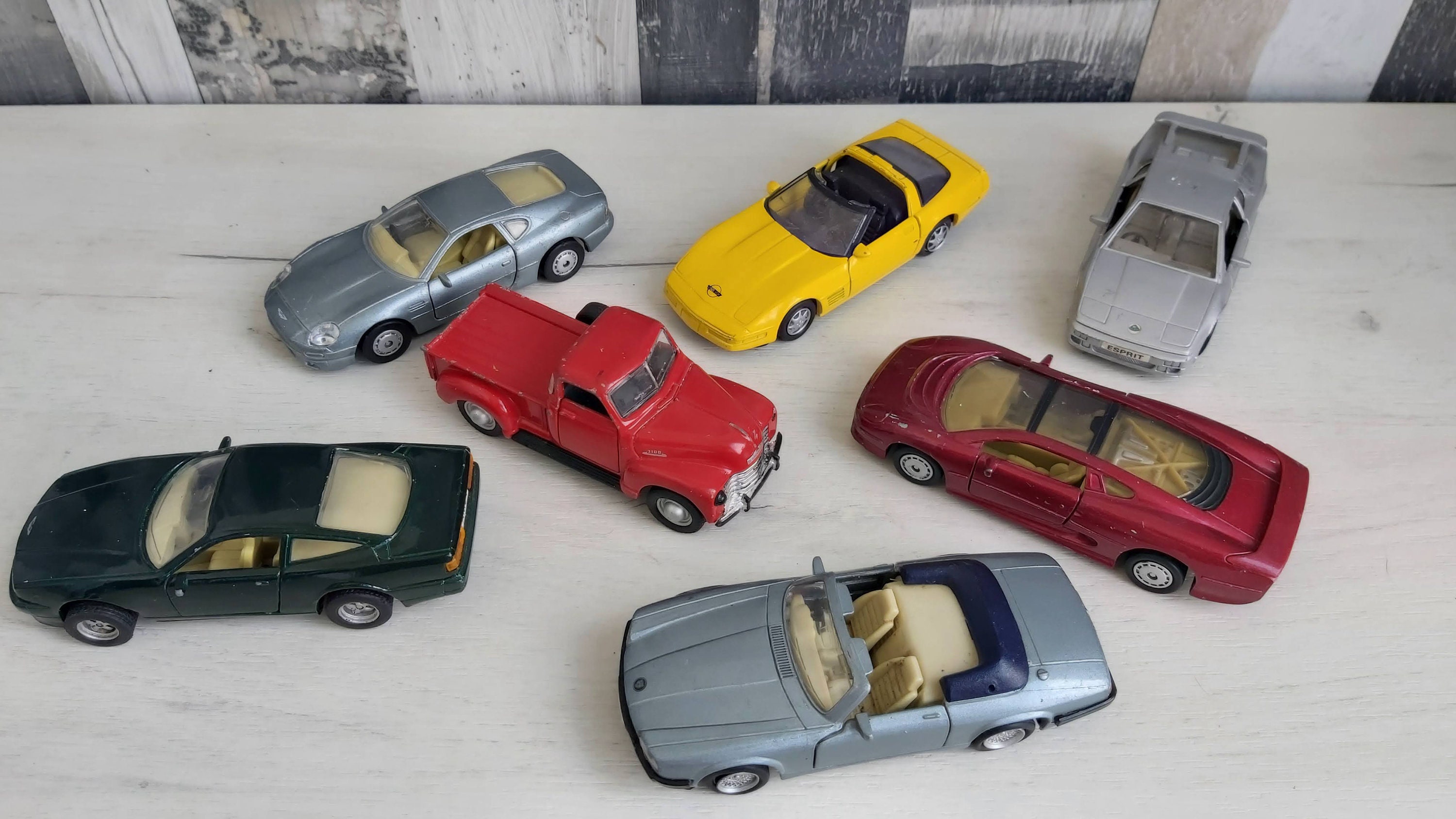 Vintage Metal Cars Collection Set of 7 - Etsy