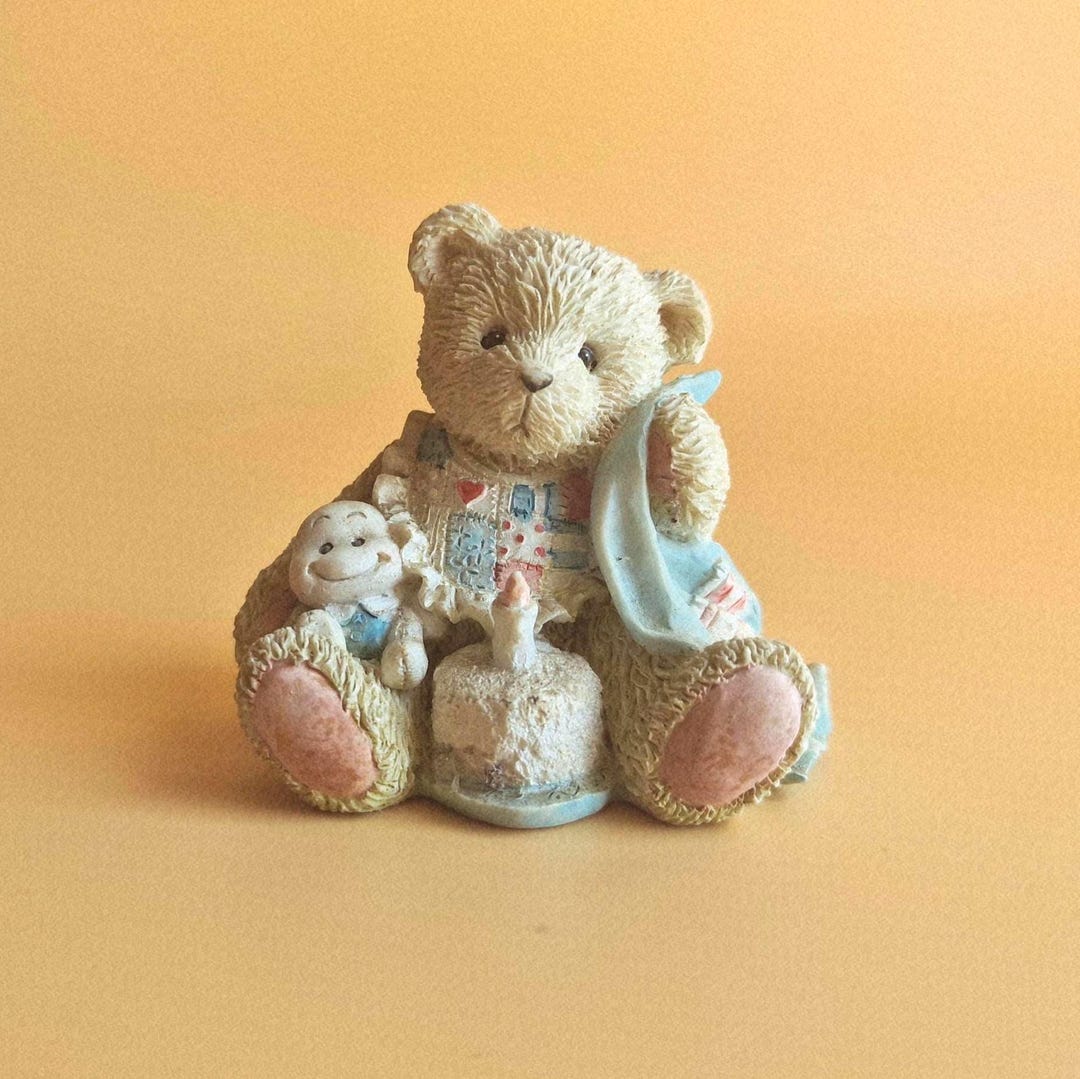 Vintage Cherished Teddies Bear Figurine, Hamilton Gifts - Etsy