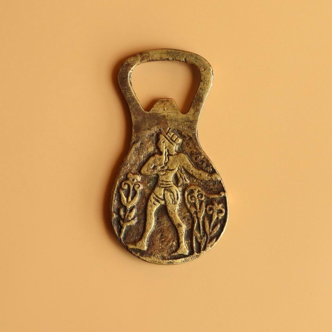 Vintage KEO Bronze Greek Bottle Opener With Embossed Design - Etsy