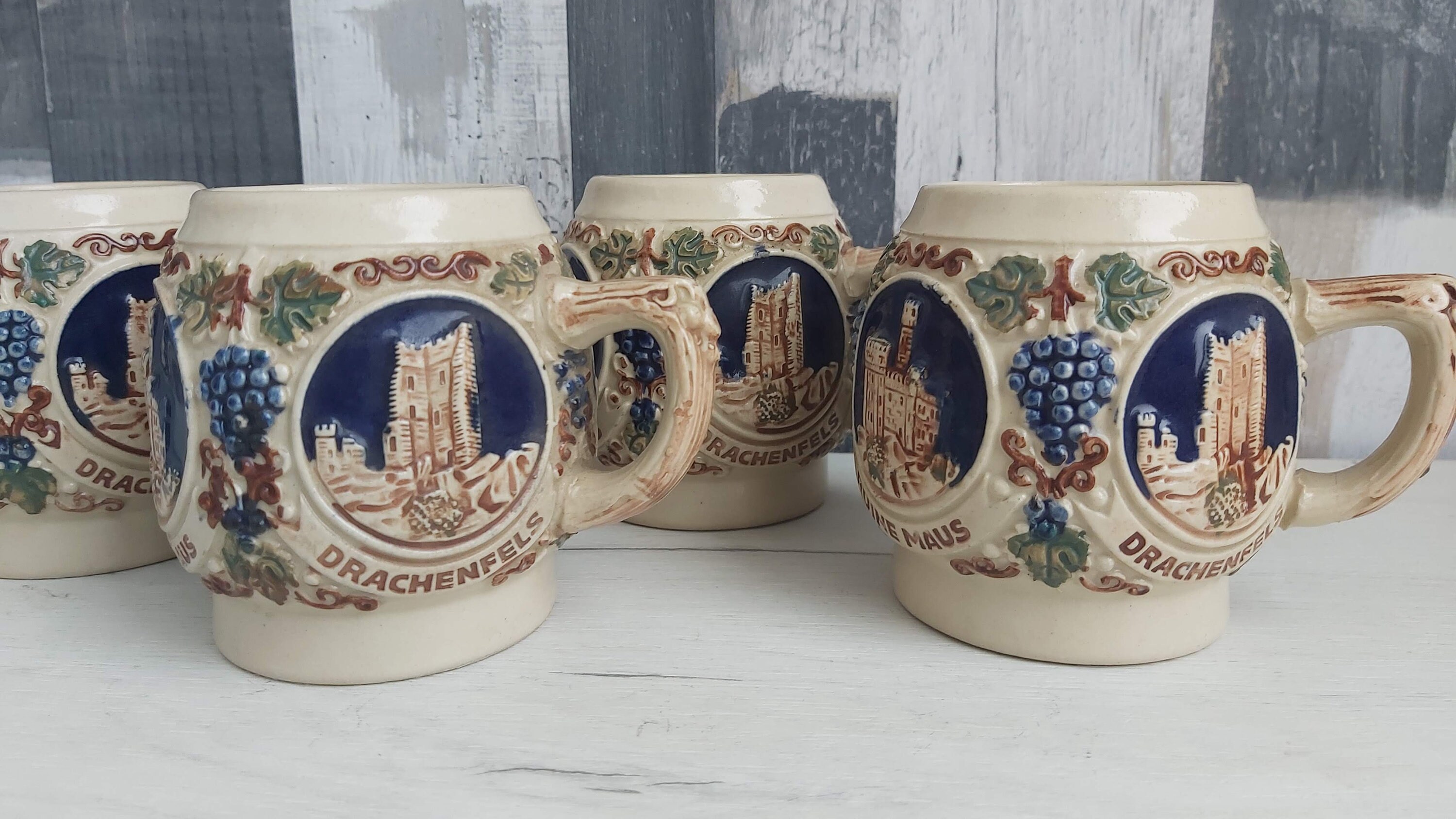 Vintage Original Gerz West Germany Small Mug/stein Set of 4 - Etsy
