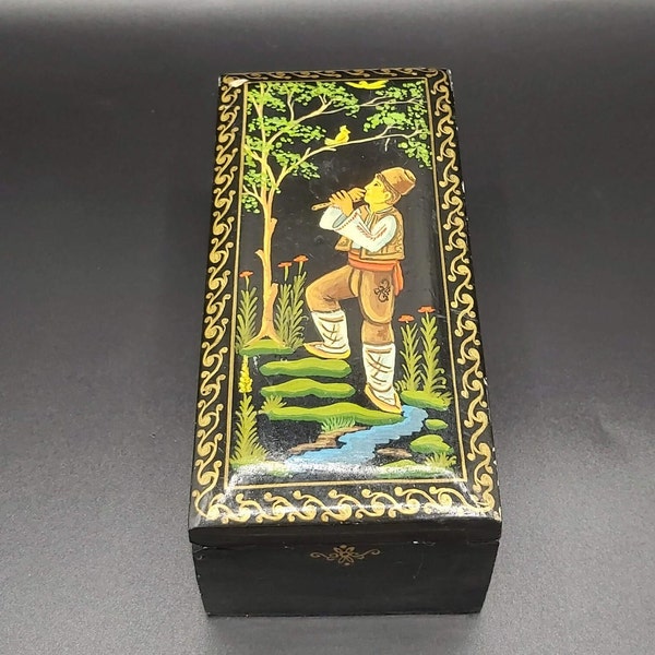 Painted Wood Box - Etsy