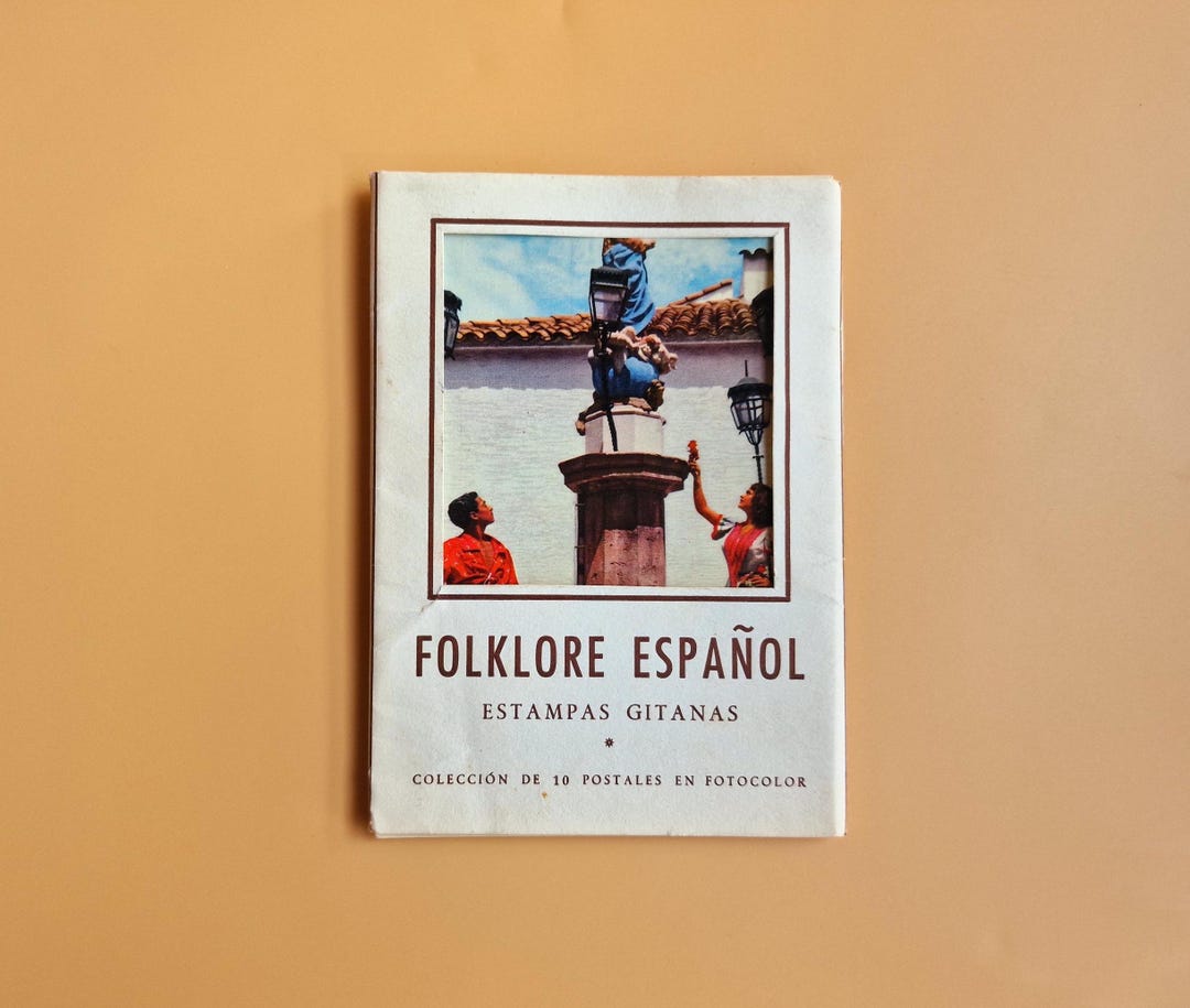 Vintage Collection of 10 Photo-color Postcards Spanish Folklore - Etsy
