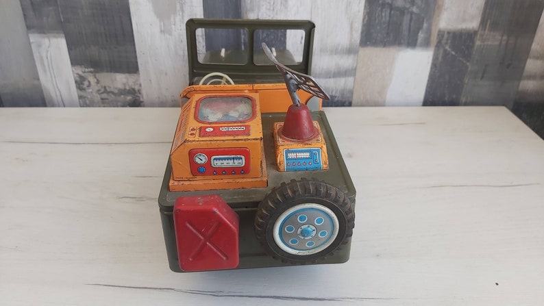 Vintage Rare Space Radar Jeep Tin Toy Daiya-japan 1950-1960 - Etsy